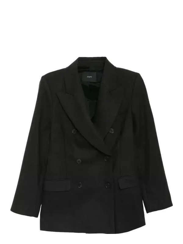 JOSEPH Valery Flannel Blazer - Black