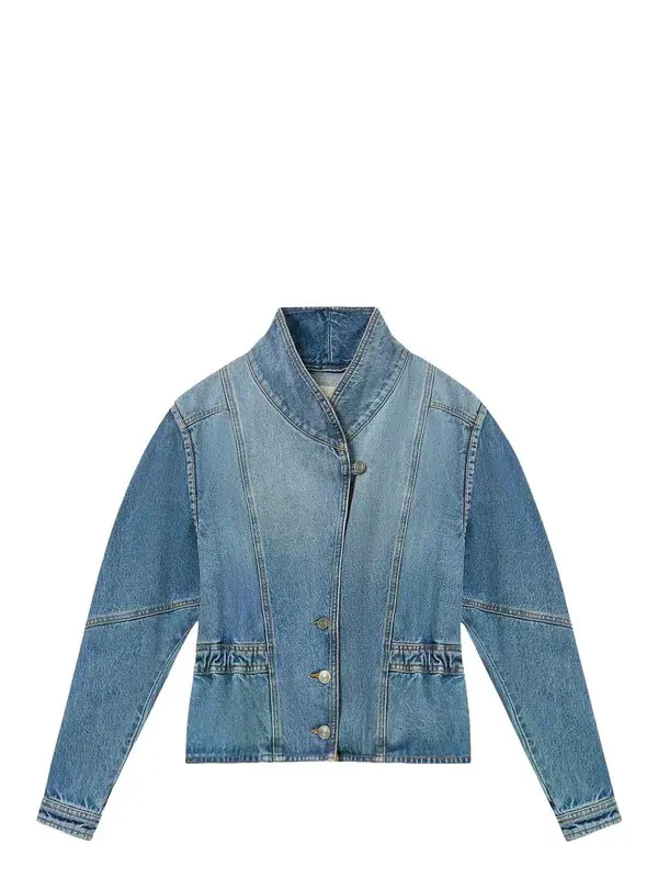 Isabel Marant Dolie Puffed-sleeve Jacket - Blue