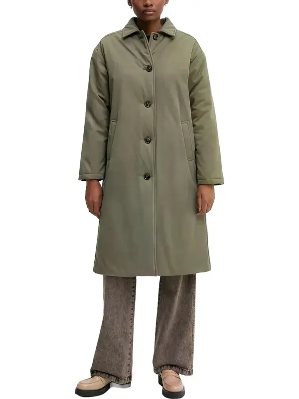 BENETTON Button-fastening Coat - Green