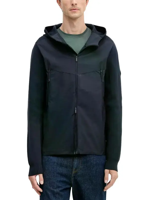 BOSS Zip Hooded Jacket - Blue
