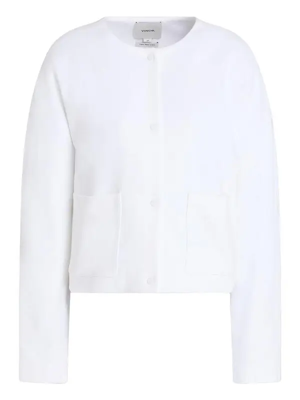 Vince Cotton-blend Gabardine Jacket - White