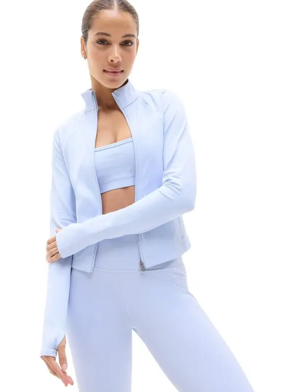 Athleta Salutation Crop Jacket - Gossamer
