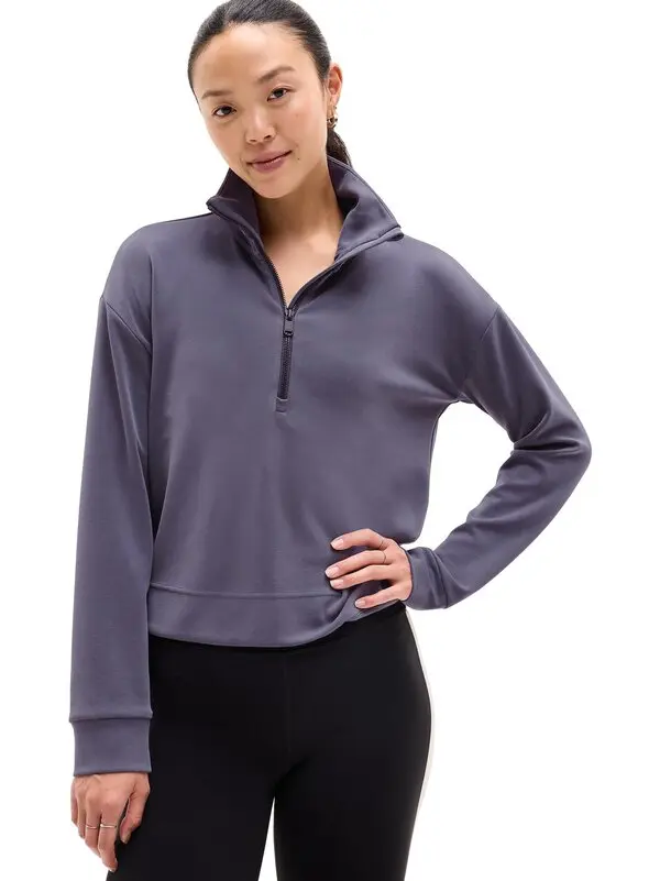 Athleta Seasoft Quarter-zip Top - Twilight