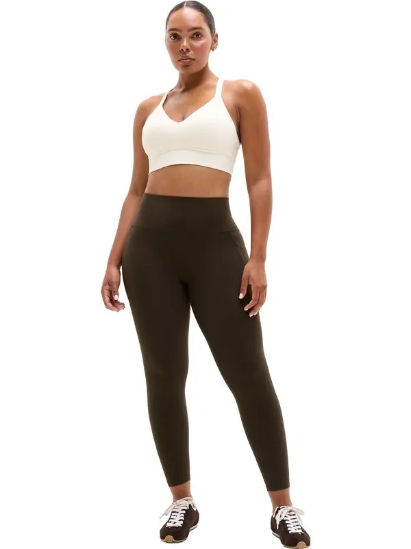 Athleta Salutation Stash High Rise Leggings - Truffle