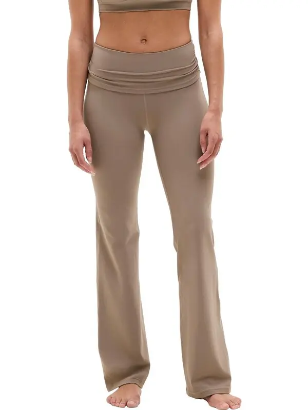 Athleta Transcend High-rise Flare Leggings - Mortar Mushroom