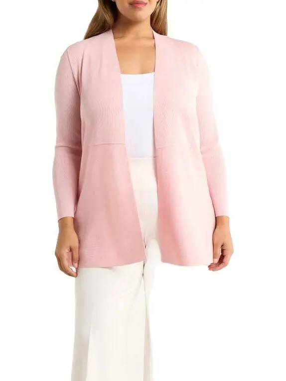 Anne Klein Montery Longline Cardigan - Pink Blush