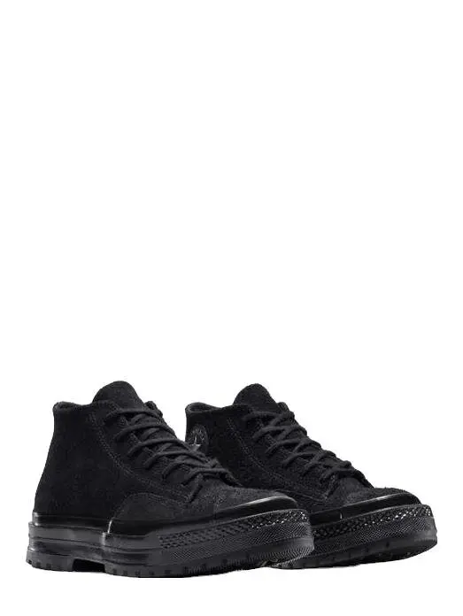 CONVERSE Chuck 70 National Suede High Top Sneaker - Black/black/black