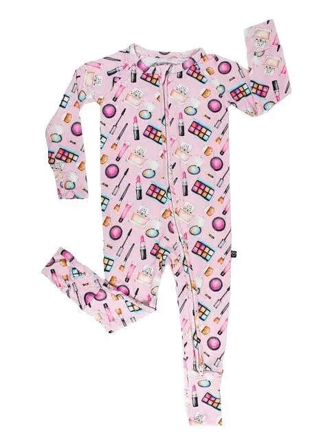 LEV BABY Makeup Print Relaxed Lounge Pants - Pink