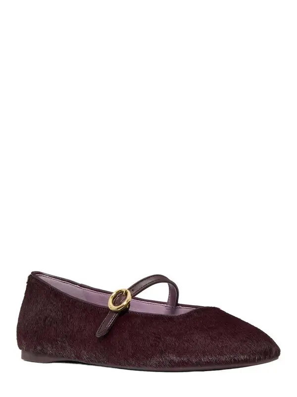 Kate Spade New York Halo Calf Hair Mary Jane Flat - Blackberry Jam