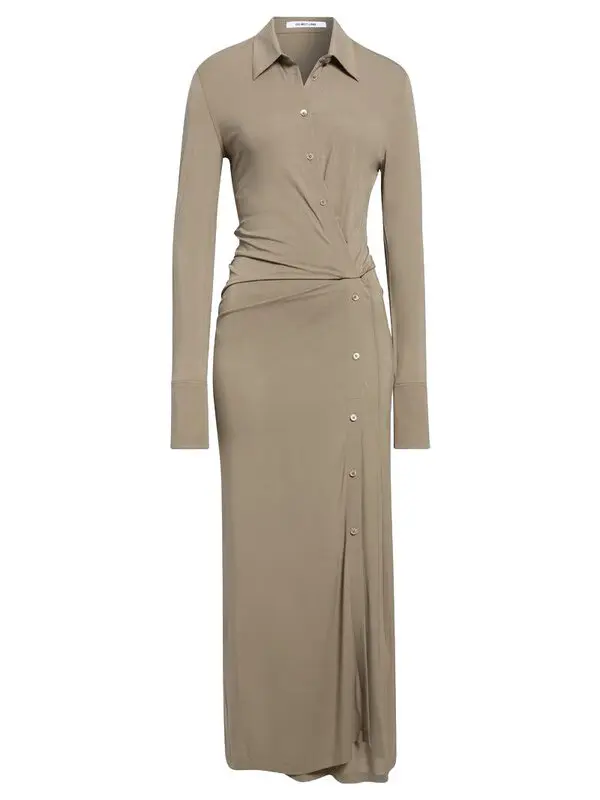 Helmut Lang Asymmetric Long Sleeve Dress - Fallen Rock