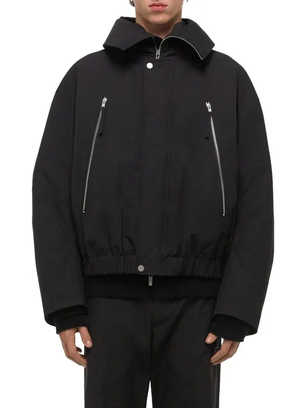 Helmut Lang Cotton-blend Bomber Jacket - Black