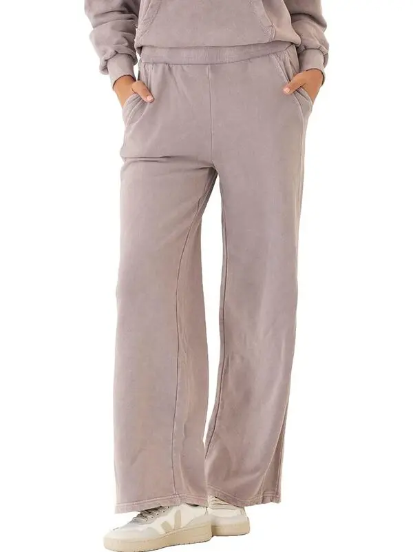 THREADS 4 THOUGHT Esmeralda Mineral Wash Wide Leg Pants - Twilight