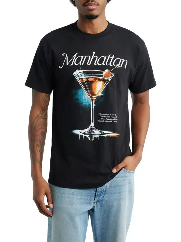 CLUB VINTAGE Manhattan T-shirt - Black