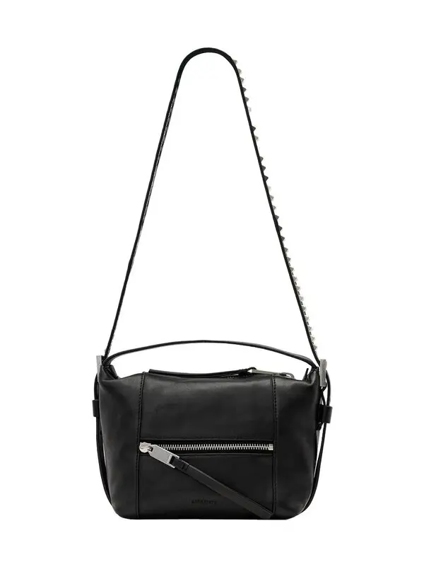 ALLSAINTS Vega Leather Crossbody Bag - Black