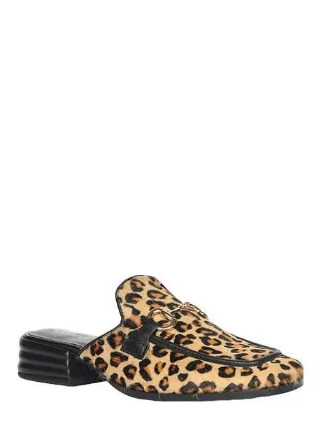 SAINT G Savannah Calf Hair Mule - Leopard Calf Hair
