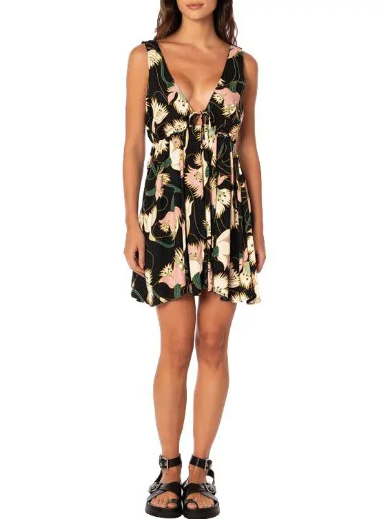 MAAJI Floral Cover-up Dress - Black