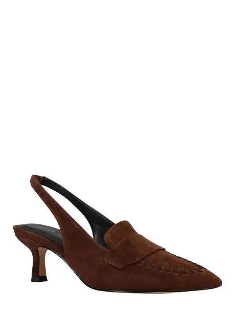 Pelle Moda Keagen Pointed Toe Slingback Pump - Espresso