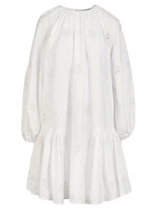 Merlette Seymour Eyelet Dress - White
