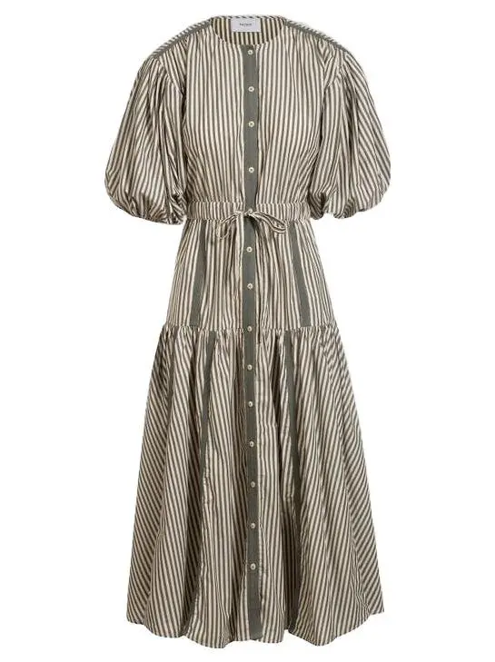 Merlette Eliane Stripe Midi Dress - Sienna Stripe