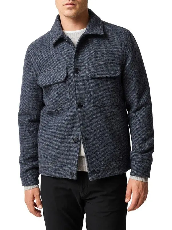 Rodd & Gunn Roys Hill Wool Blend Trucker Jacket - Graphite