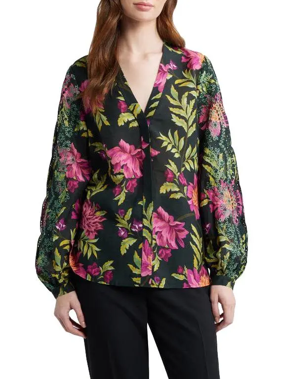 Kobi Halperin Jennifer Blouse - Black Multi