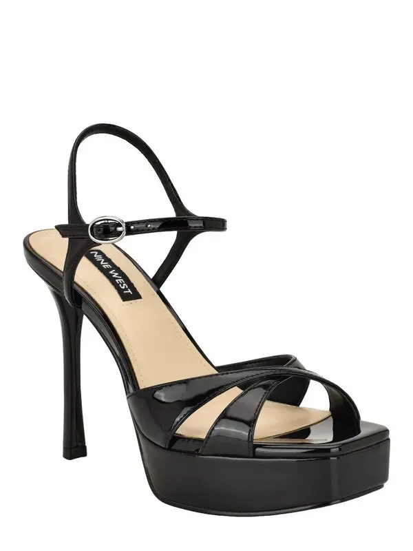 Nine West Tates Platform Stiletto Sandals - Black