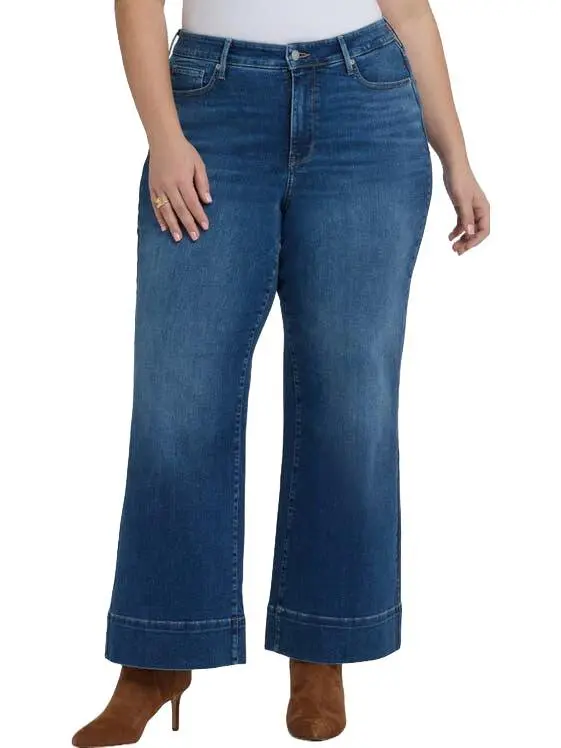 NYDJ Teresa High-waist Wide-leg Jeans - Opera Blue