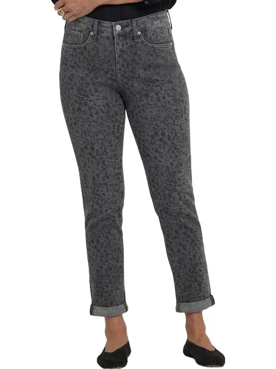 NYDJ Margot Girlfriend Jeans - Grey Daniela Ditsy