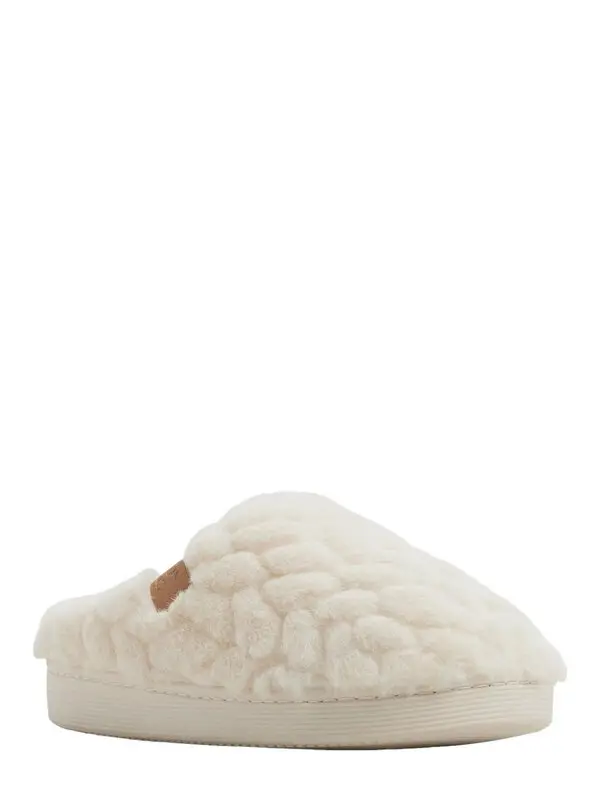 Roxy Bae Faux Fur Slipper - Cream