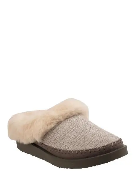 REVITALIGN Nordic Orthotic Faux Fur Lined Slippers - Gray