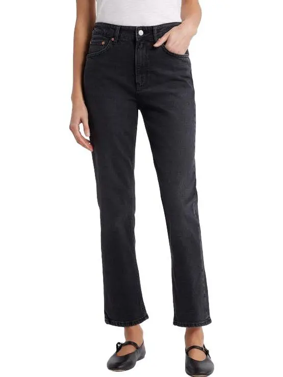 MAVI Straight Leg Jeans - Dark Smoke Classic B