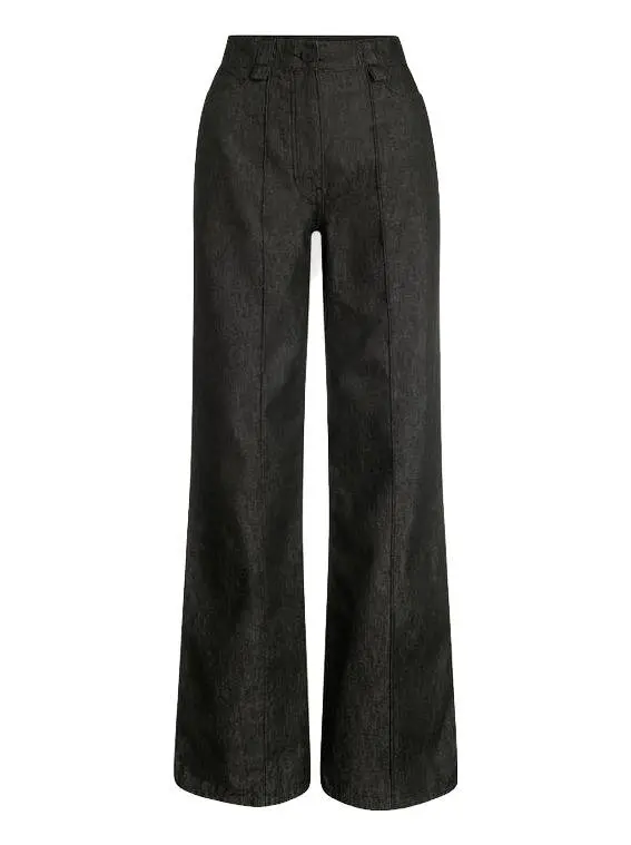 Merlette Egan Denim Trousers - Black Wash