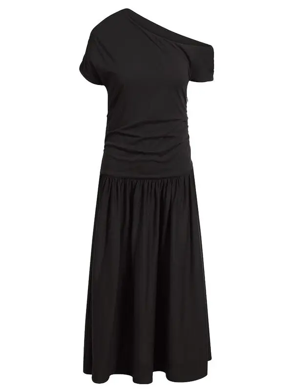 Merlette Lilou Tea Length Dress - Black