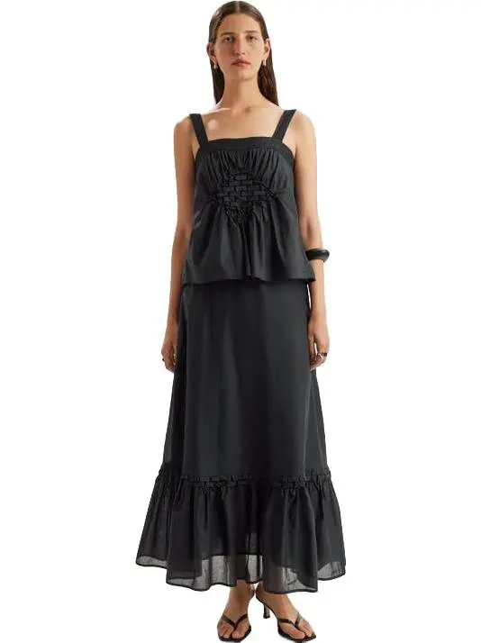 Merlette Maribel Midi Skirt - Black
