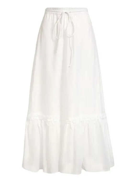 Merlette Maribel Midi Skirt - White