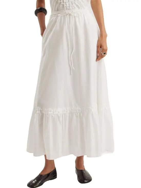 Merlette Maribel Midi Skirt - White