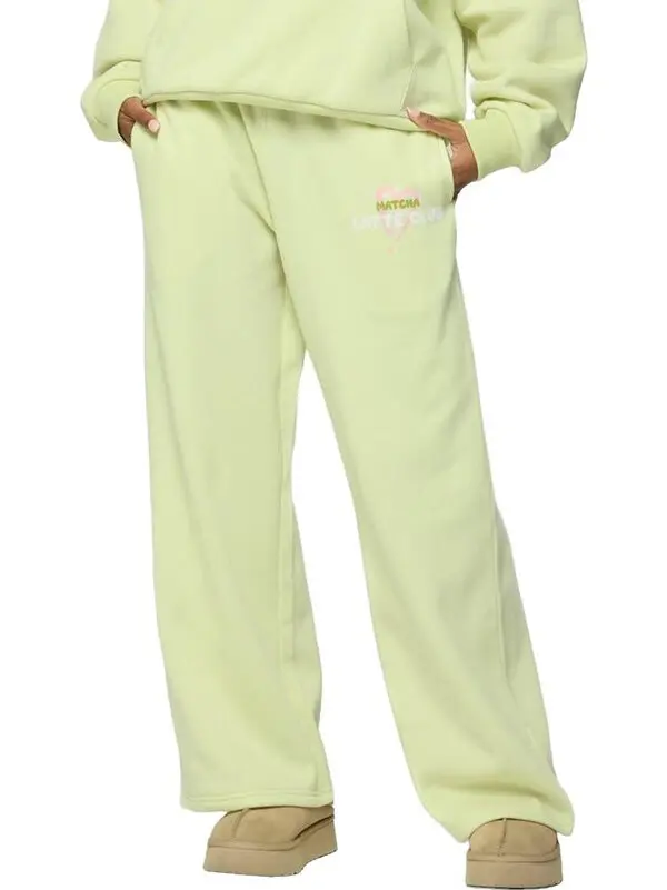 EDIKTED Straight Leg Sweatpants - Green