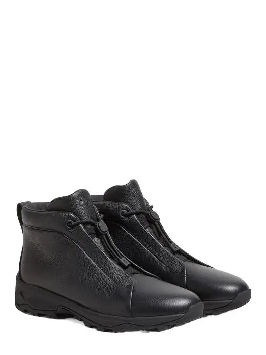 Zegna Triple Stitch™ Vetta High Top Sneaker - Black