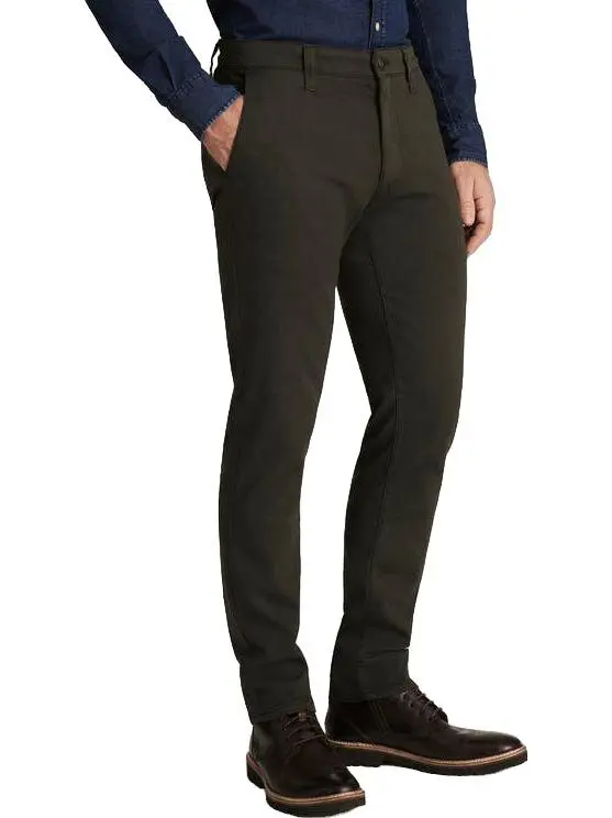 34 Heritage Verona Slim Straight Leg Chinos - Dark Olive High Flyer