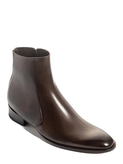 To Boot New York Wright Plain Toe Zip Boot - Crust Caffe