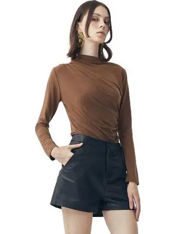 ATS Mira Long Sleeve Top - Brown
