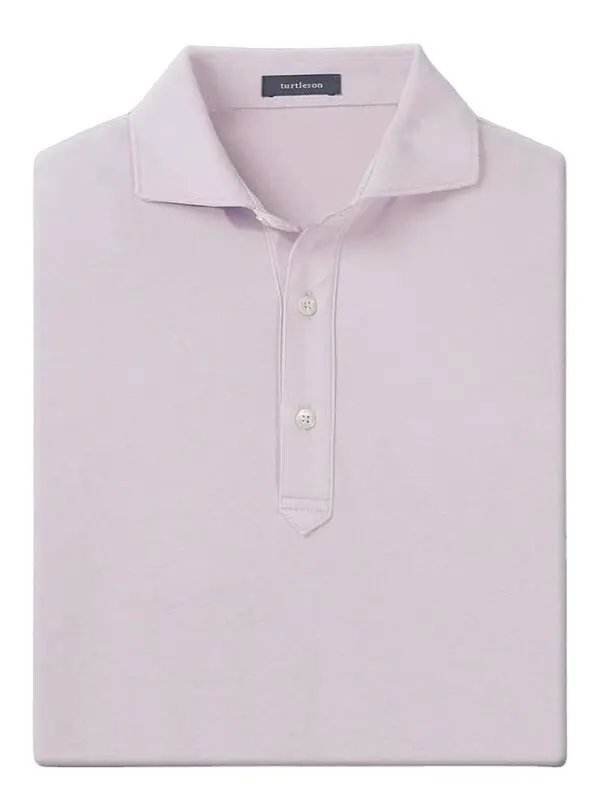 TURTLESON Lester Oxford Performance Polo - Lavender