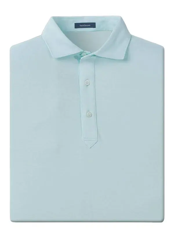 TURTLESON Lester Oxford Performance Polo - Wave