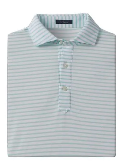 TURTLESON Gus Stripe Performance Polo - Splash
