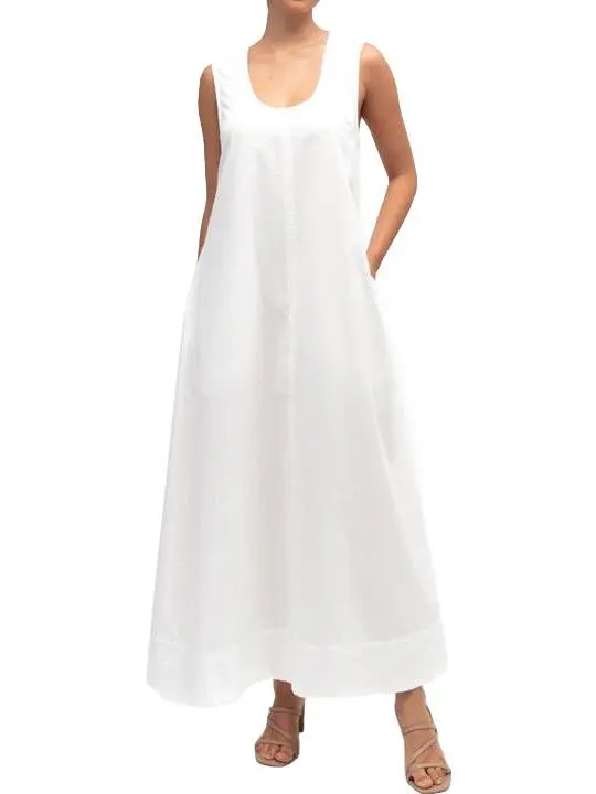 WHITE CLOSET Cotton Maxi Dress - White