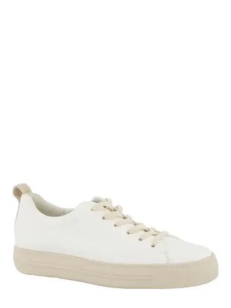 Paul Green Ajay Low Top Sneaker - Cream Nappa