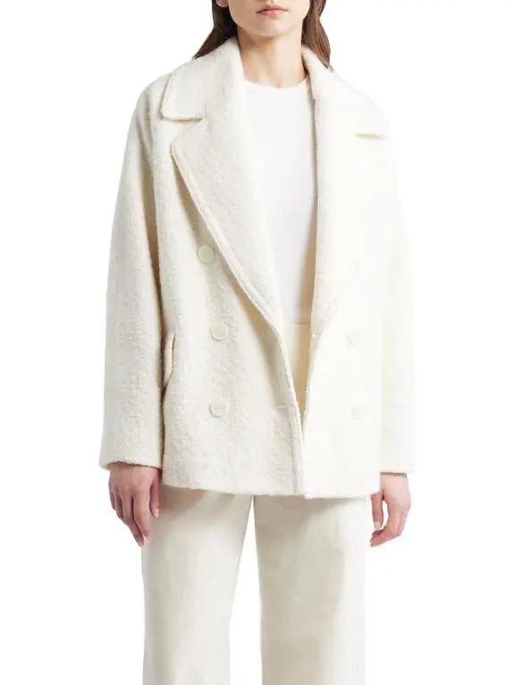Hugo Boss Cabani Textured Double-breasted Jacket - Off White