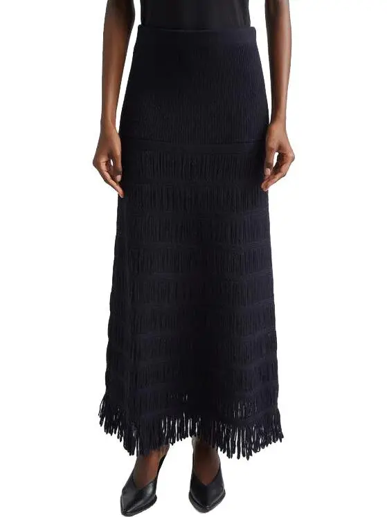 DIOTIMA Alba Wool-blend Skirt - Midnight