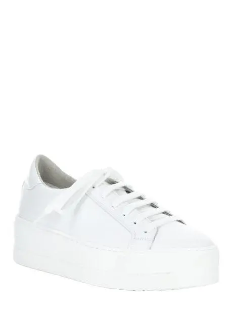 BOS. & CO. Maya Platform Sneaker - White Verona Leather