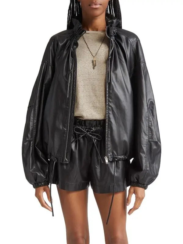 Isabel Marant Neela Faux Leather Jacket - Black